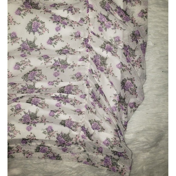 Emprada | Dresses | Nwt Emprada Sz S Mini Dress White Purple Floral ...